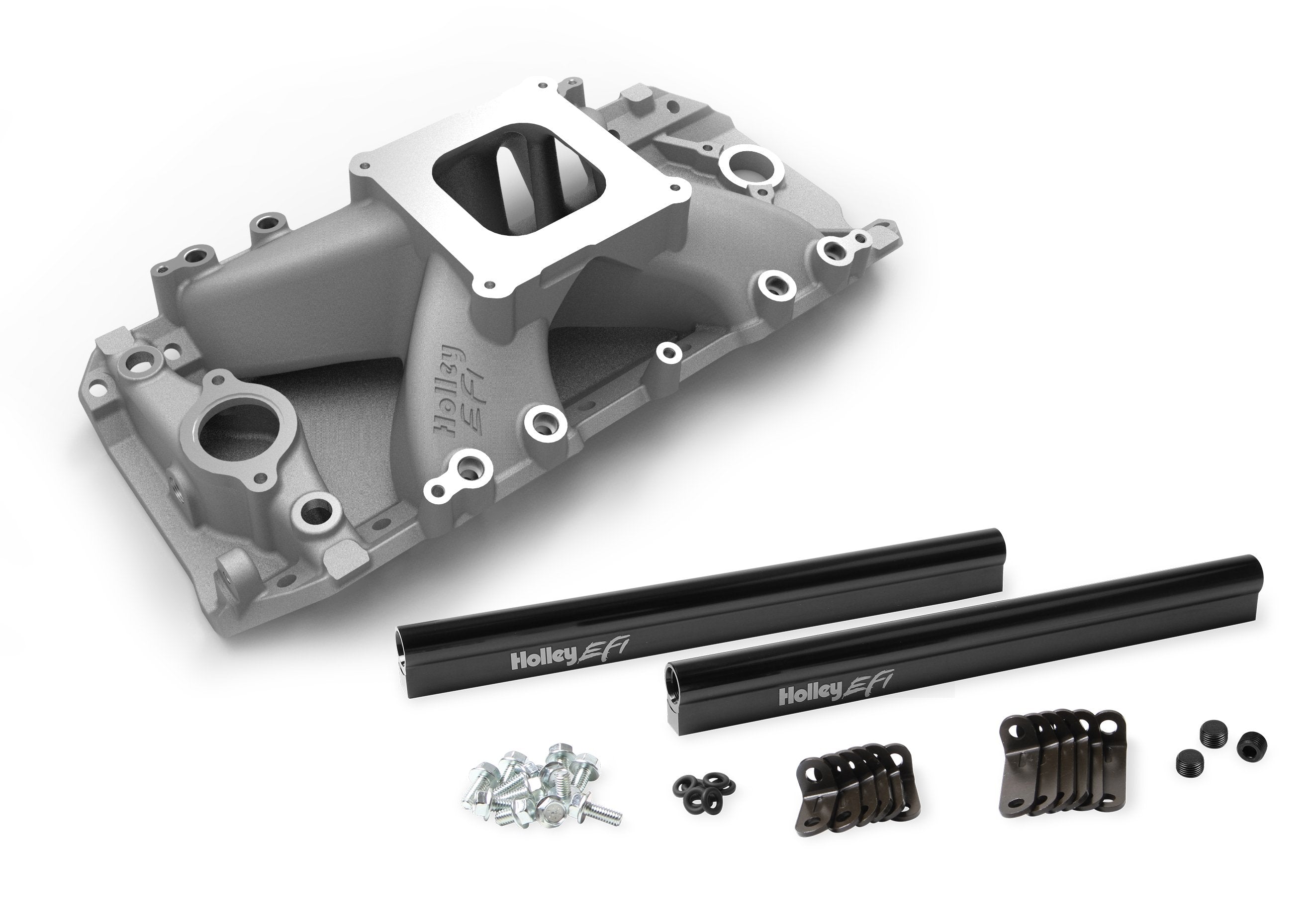 Holley EFI Intake Manifold 396, 402, 427, 454, 502 for 4150 Style Flan ...