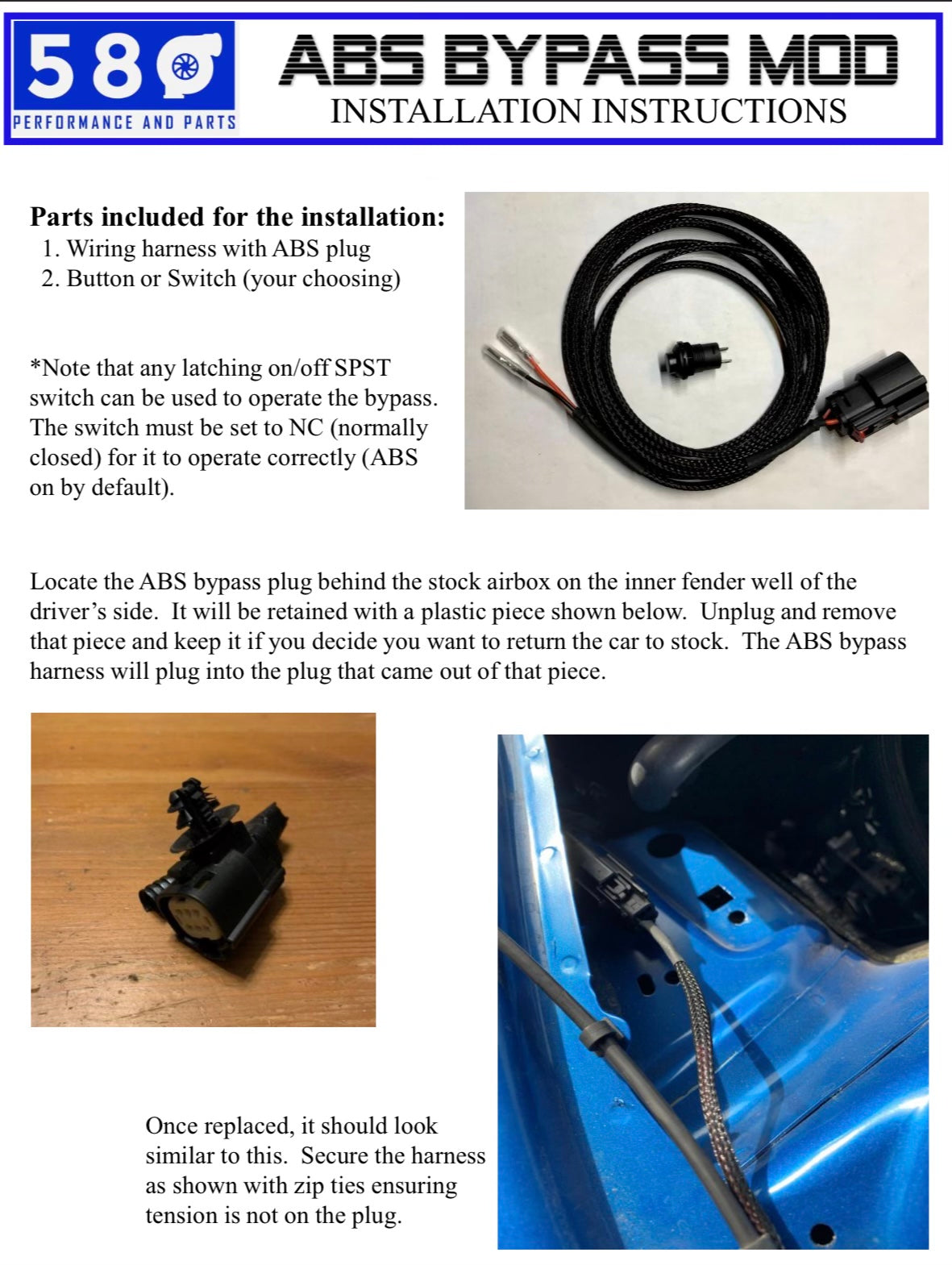 ABS BYPASS MOD – 580 Performance and Parts